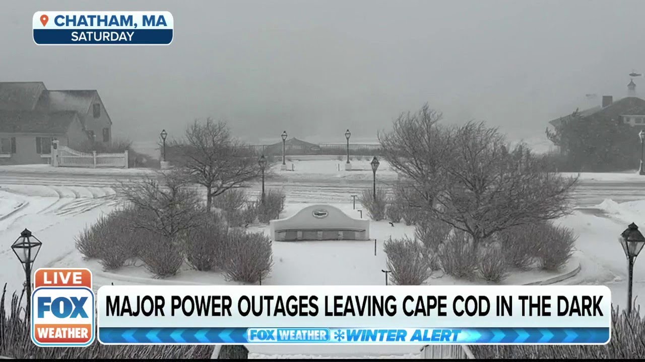 Nor'easter Leaves Cape Cod In The Dark With Major Power Outages - YouTube
