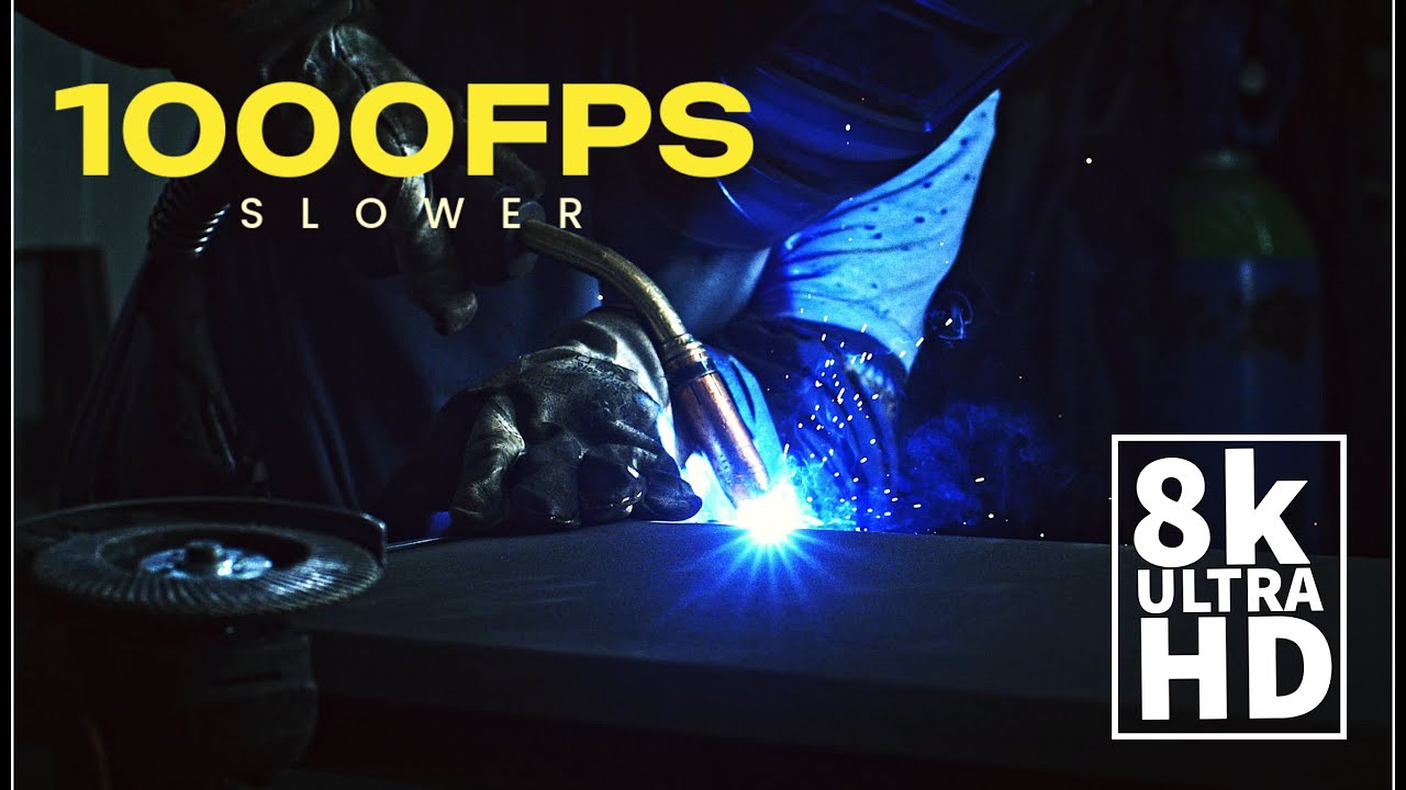 8k Ultra HD Welding in Super Slow Motion 1000 Frame per Second - YouTube