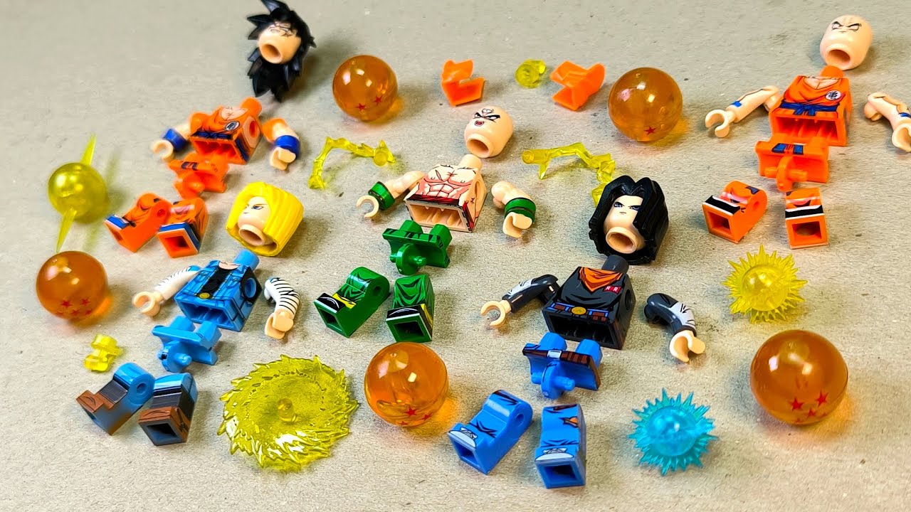 lego dragonball | yamcha | krillin | android 18 | android 17 ...