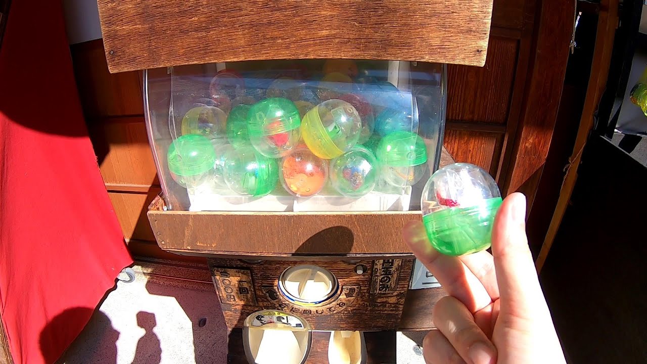 Wooden Gashapon Machine - YouTube
