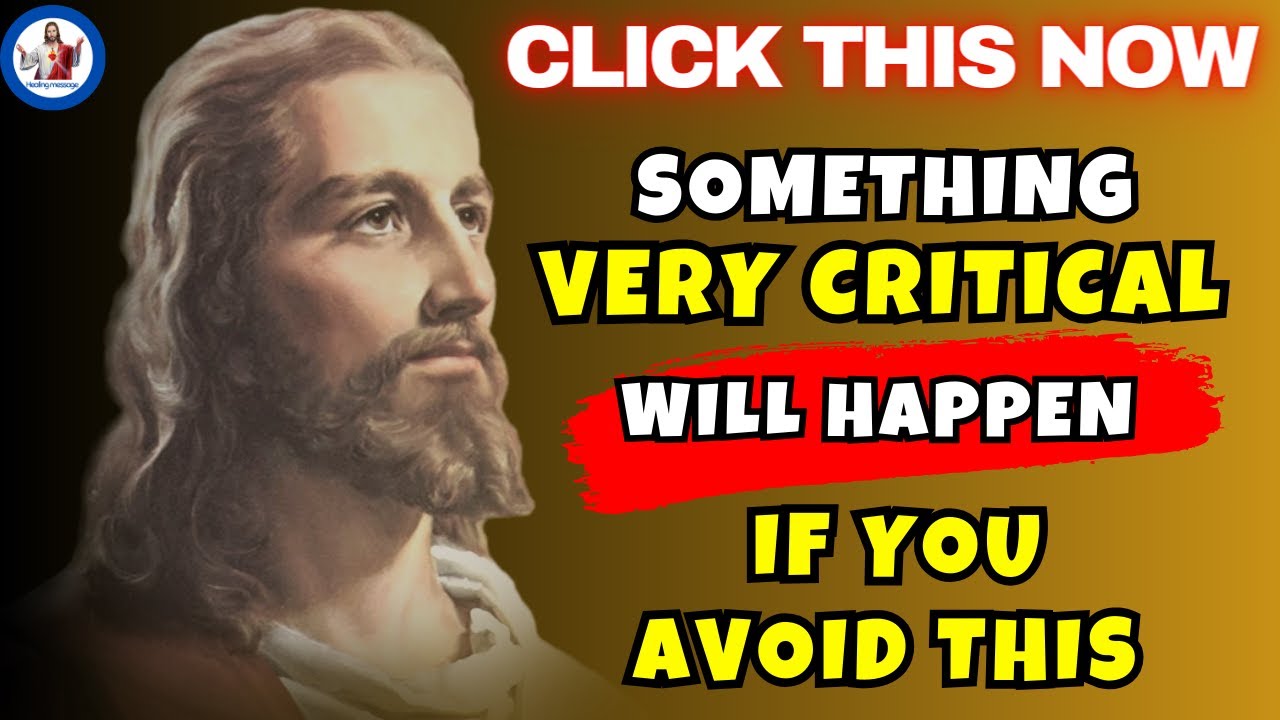 😭 Very Critical Message, Don't Dare To Avoid God Again | God's Message ...
