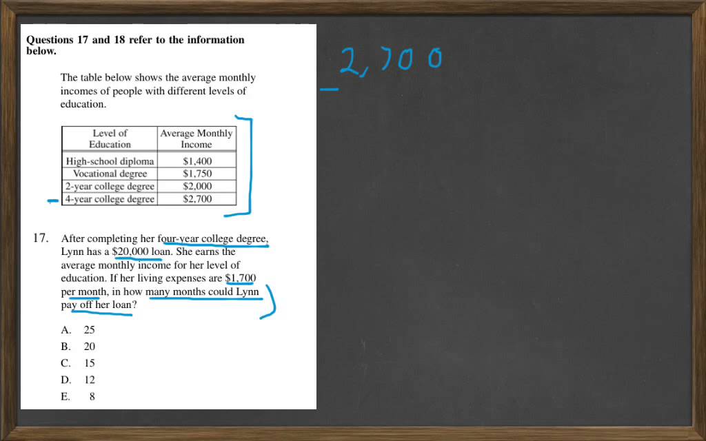 HiSET Math Free Practice Test 2 #17 - YouTube