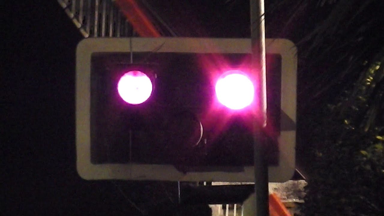 Railway Crossing at Night - Sandymount Avenue, Dublin - YouTube