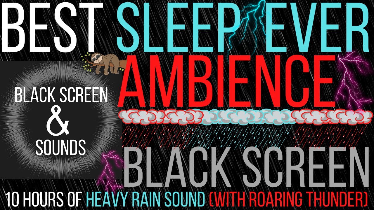 Best Sleep Ever Ambience 🌧BLACK SCREEN - YouTube