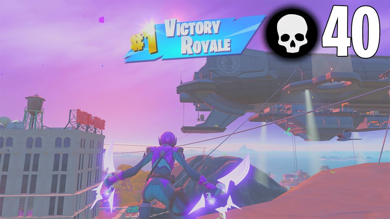 40 Elimination Solo vs Squads RECORD Win Full Gameplay Fortnite Chapter ...