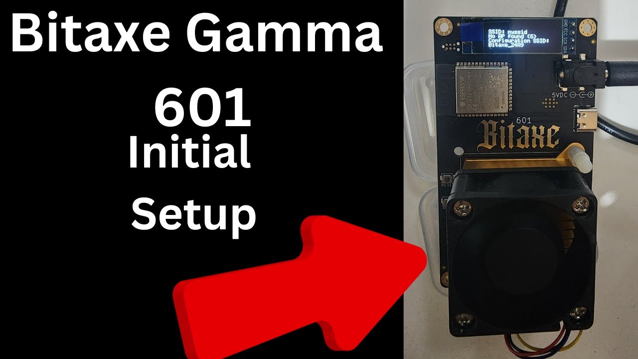 Initial First Time Setup for Bitaxe Gamma 601 - YouTube