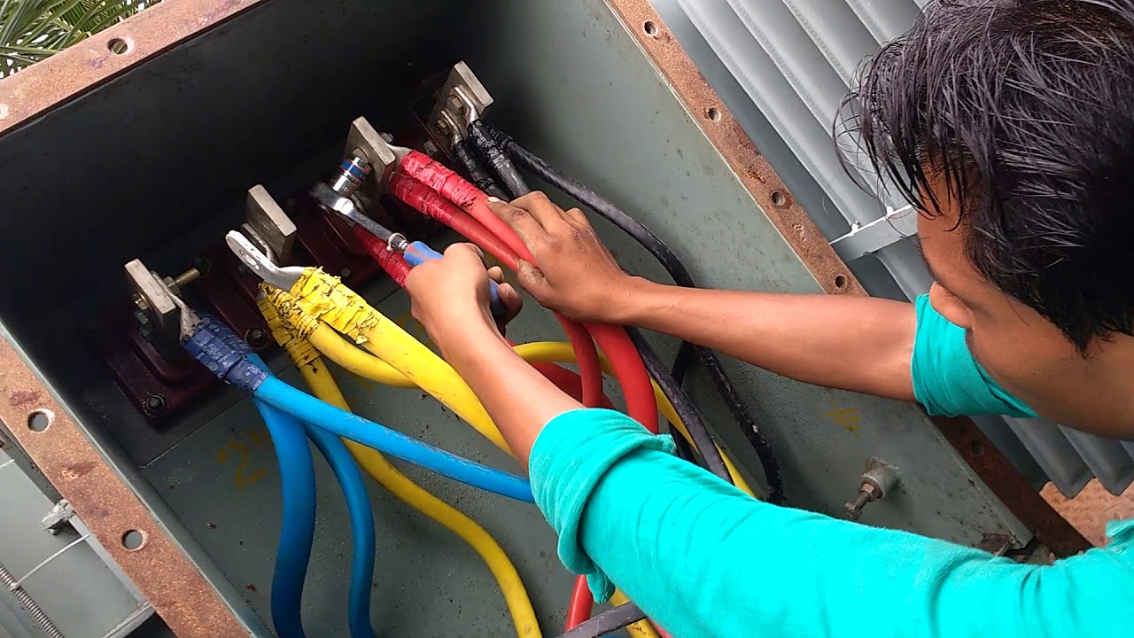 terminations at transformer end - YouTube
