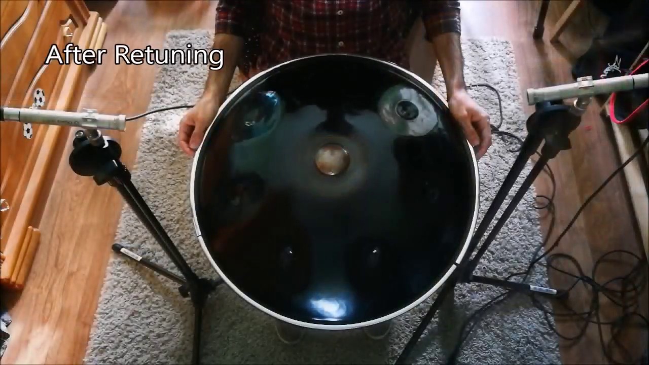 Before and After - Other makers handpans retuning services - YouTube