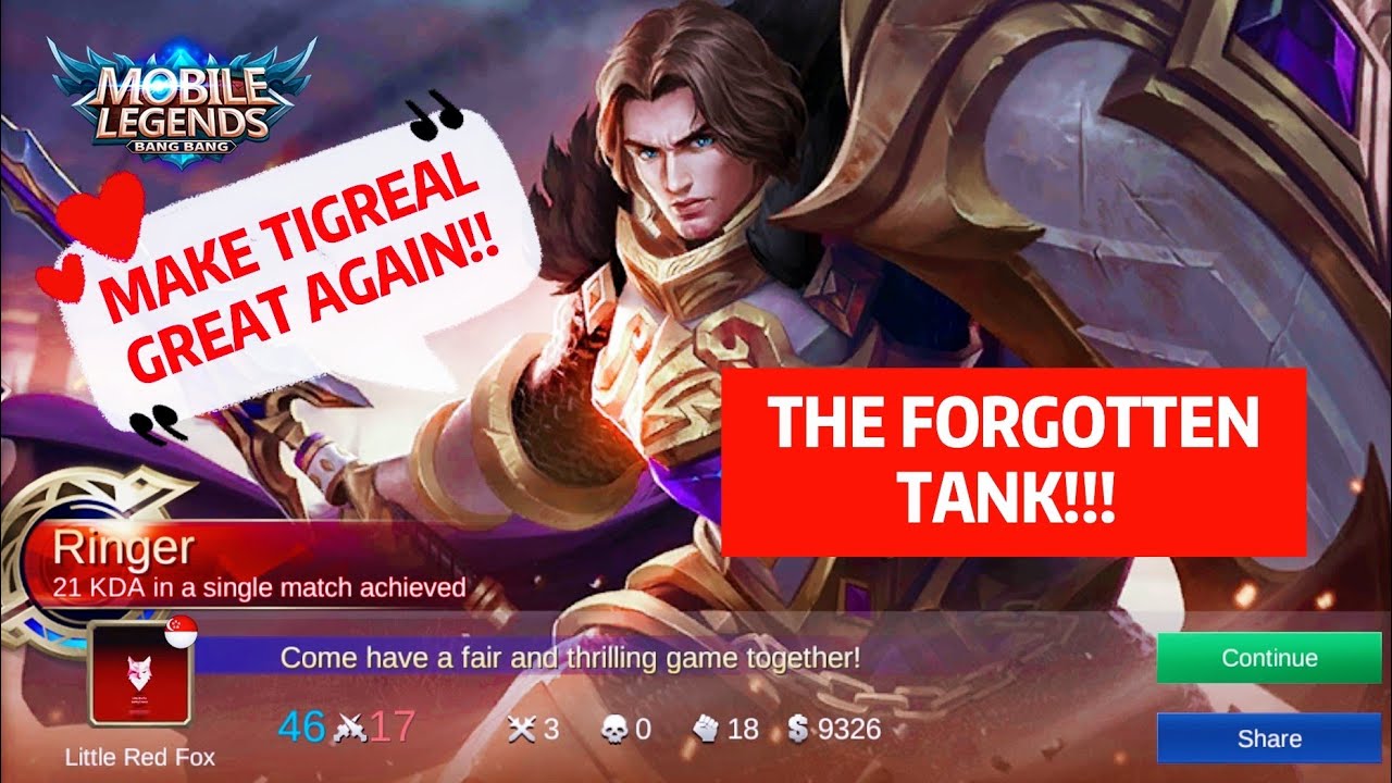 MOBILE LEGENDS! TIGREAL TIPS AND TRICKS! SKILLS & GAME PLAY ANALYSIS ...