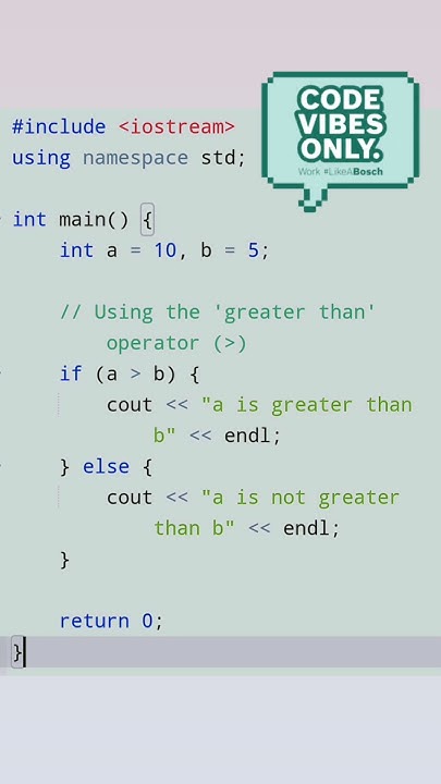 Arithmetic greater than operator in CPP language / CPP language / Arithmetic operator - YouTube
