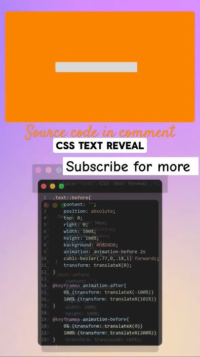 Css Text Reveal Shortvideo Viral Webdesign Shortsfeed Cssanimation Coding Shortsfeed