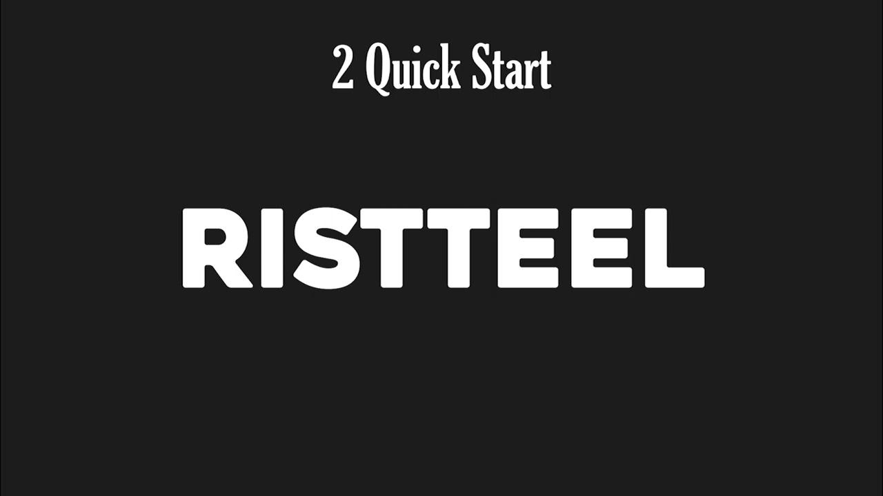 2 Quick Start - Ristteel - YouTube