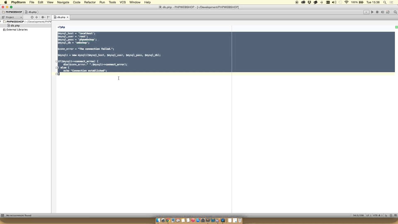 Php Webshop Part 1 Database Connection Youtube 6750