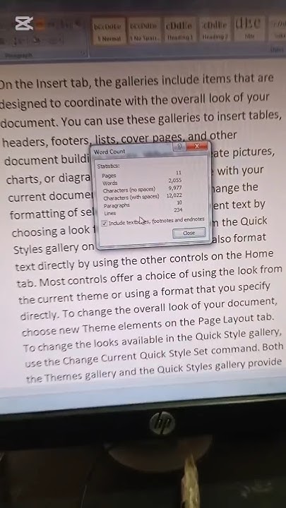 Computer Shortcuts key Counts in file ms word - YouTube