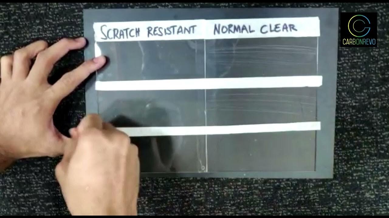 A simple demo showing the difference between Scratch Resistant and ...