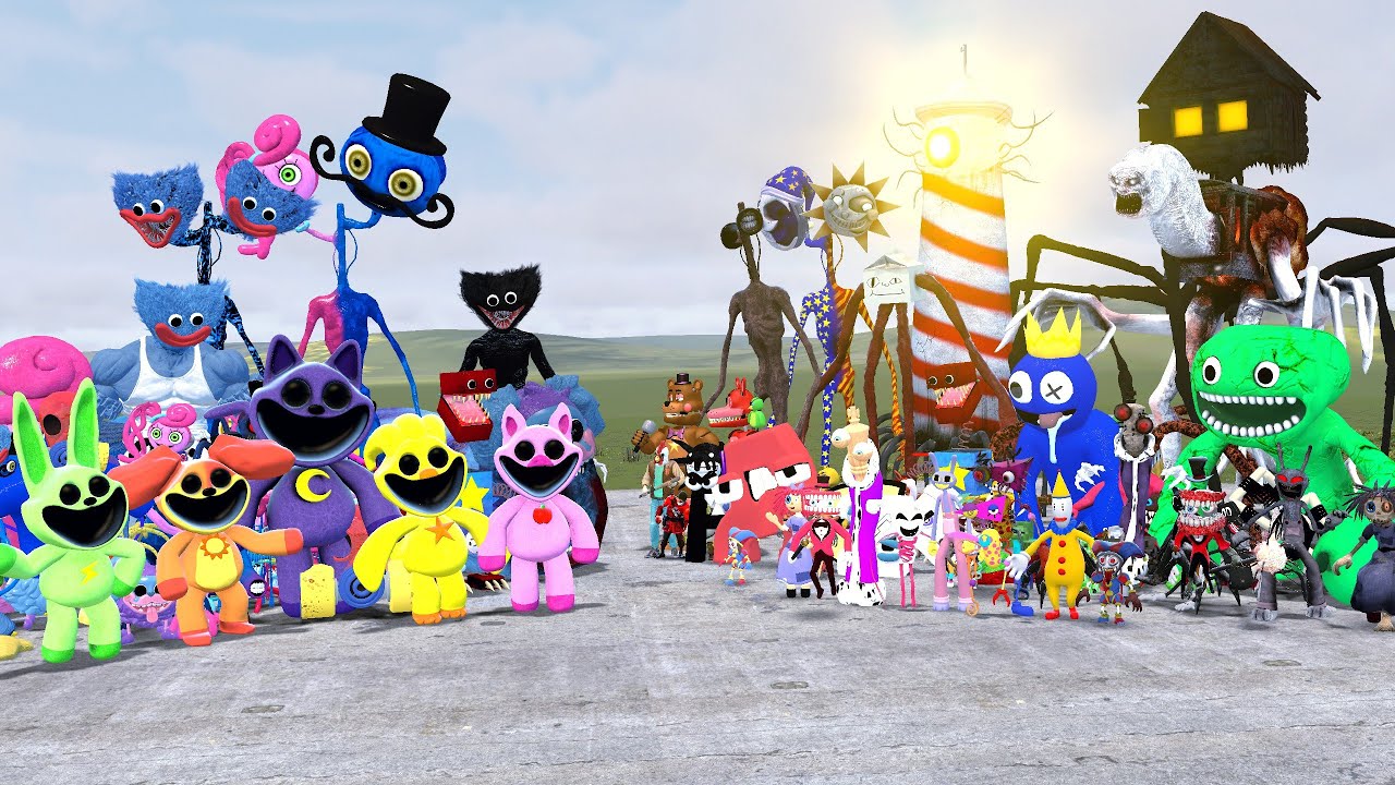 CATNAP, SMILING CRITTERS, POPPY PLAYTIME VS ALL MONSTERS AND MASCOT ...