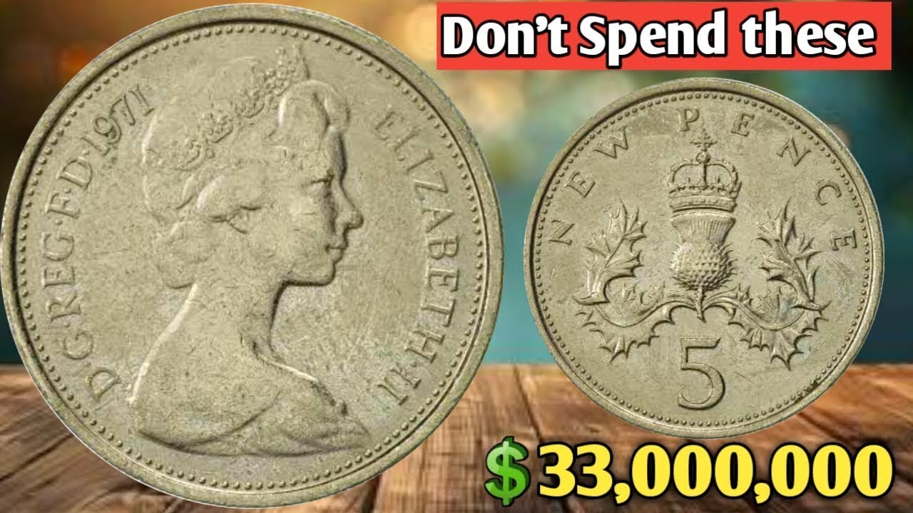 1971 UK 5 Pence Coin Value 💰 | Most Valuable British 5p Coins Explained ...