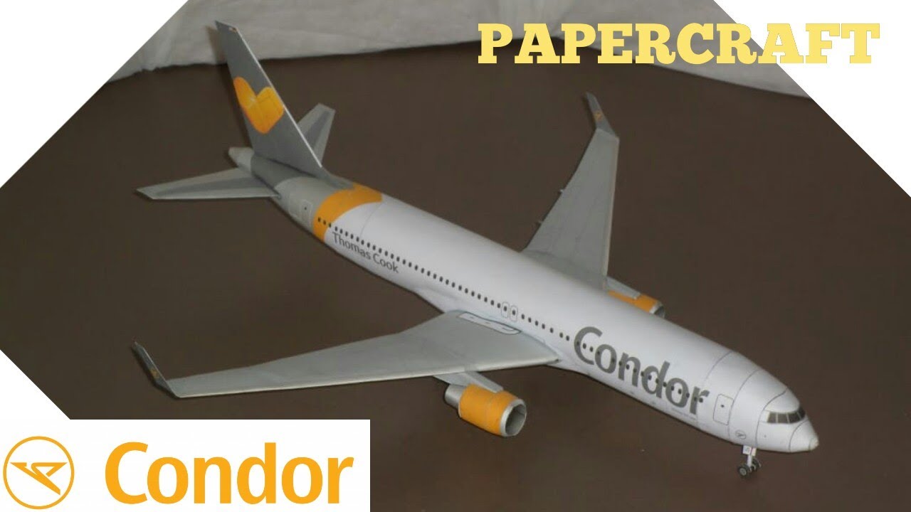 Boeing 767 condor airlines | airplane papercraft! - YouTube