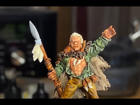 28mm wargaming cavemen, Menhir Fivetusks Neanderthal boss - Lucid eye ...