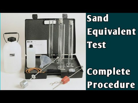 Sand Equivalent Test Procedure - YouTube