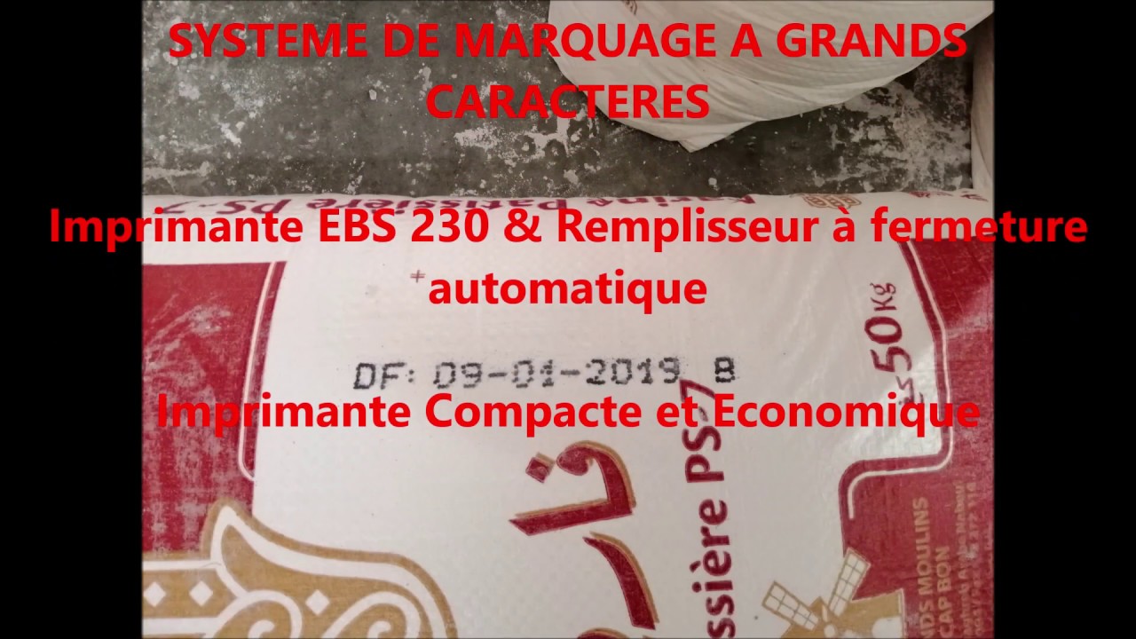 EBS 230 - Avec remplisseuse des sacs - YouTube