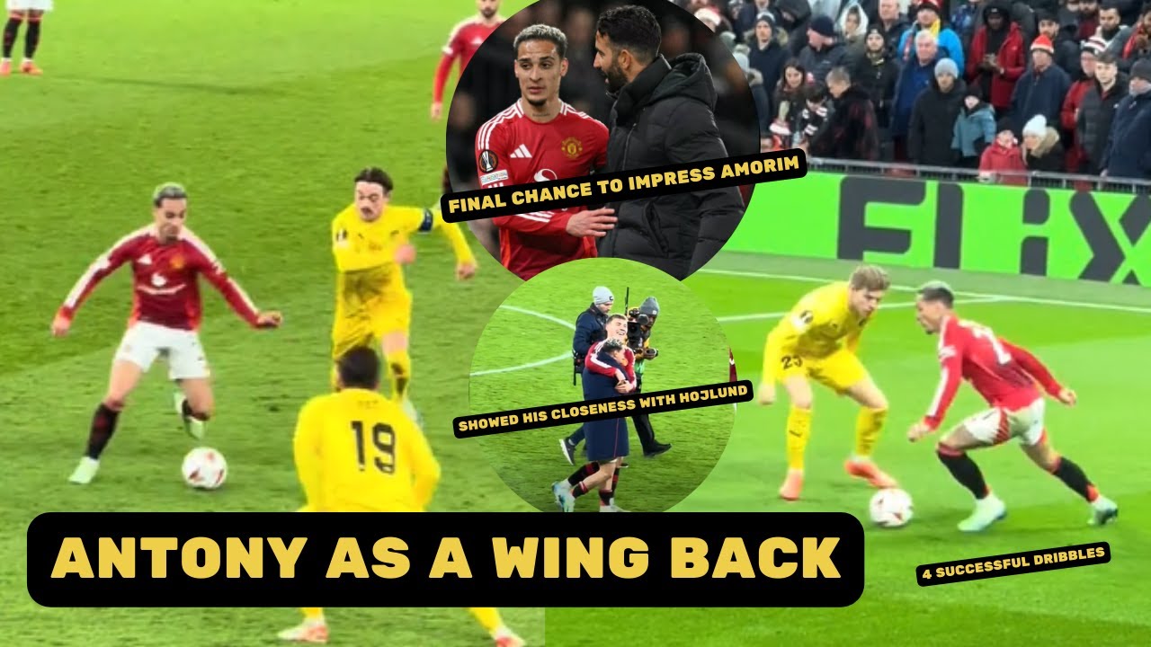 Antony Performed Well in His New Position as a Wing Back - YouTube