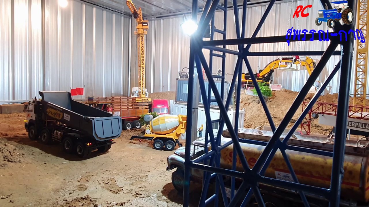 รถดั้มบังคับ วอลโว สุพรรณ-กาญ RC Suphan-kan Construction 100 - YouTube