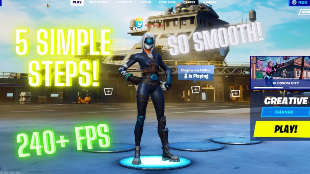 INCREASE YOUR FPS WITH THESE FIVE SIMPLE STEPS! | Fortnite Battle ...