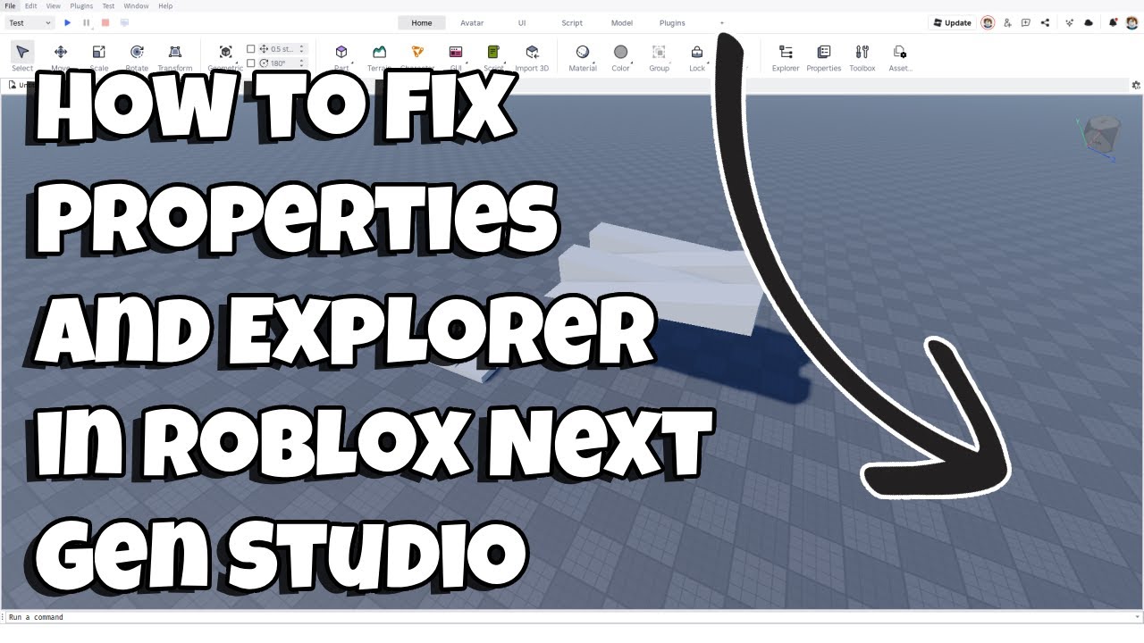 How to Fix Properties and Explorer in Roblox Next Gen Studio - YouTube
