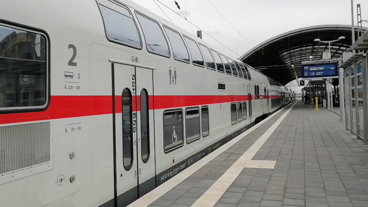 Ausfahrt IC 2036 nach Norddeich Mole in Halle (Saale) Hbf - YouTube