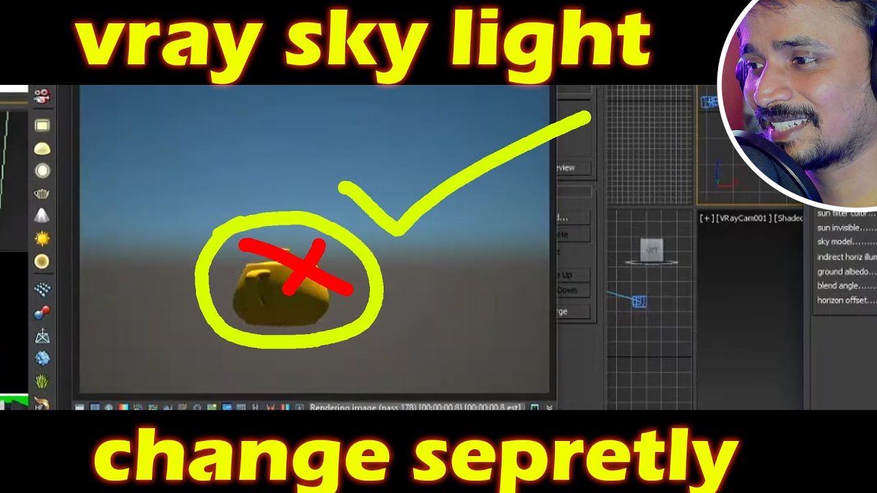 vray sky map brightness control😍🤗🤗 | kaboomtechx - YouTube