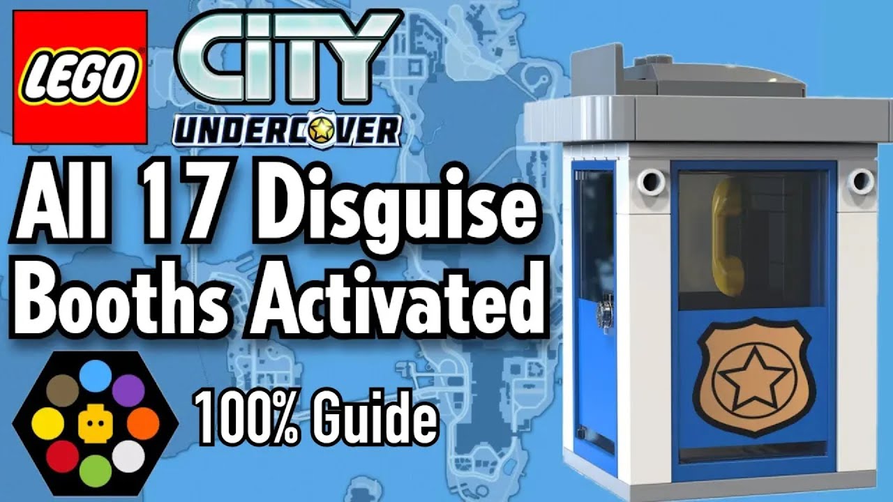 All 17 Disguise Booths Activated In LEGO City Undercover 100% Guide ...