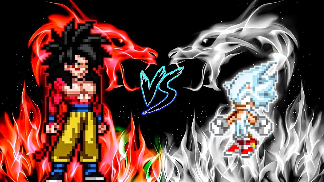Son Goku SSJ4 V4 (New) VS Sonic (all form) in Jump Force Mugen - YouTube