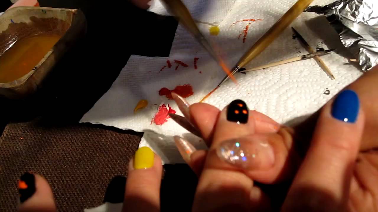 Sakura Calgel: 80s Design Paint Splattering Technique - YouTube