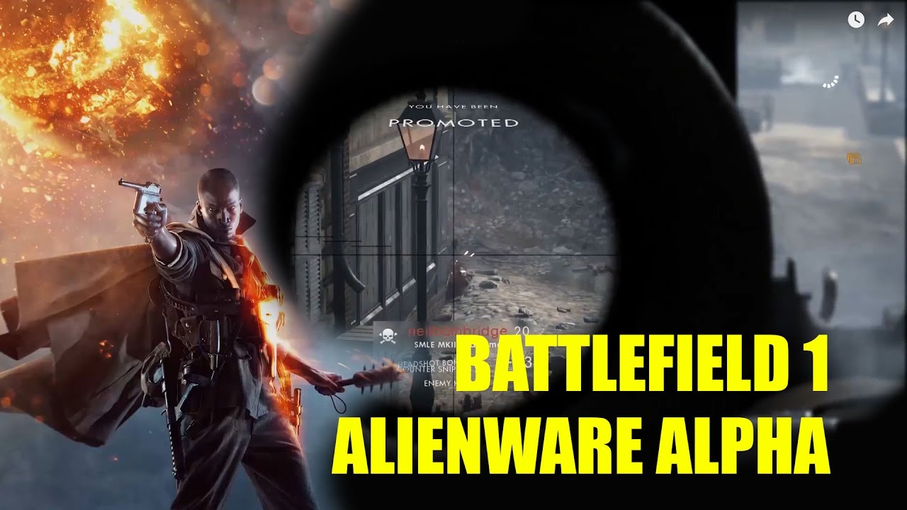 Battlefield 1 Multiplayer Alienware Alpha i3 1080p Medium - YouTube