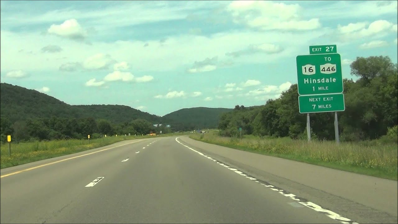 New York - Interstate 86 East - Mile Marker 80 to 90 (7/3/15) - YouTube