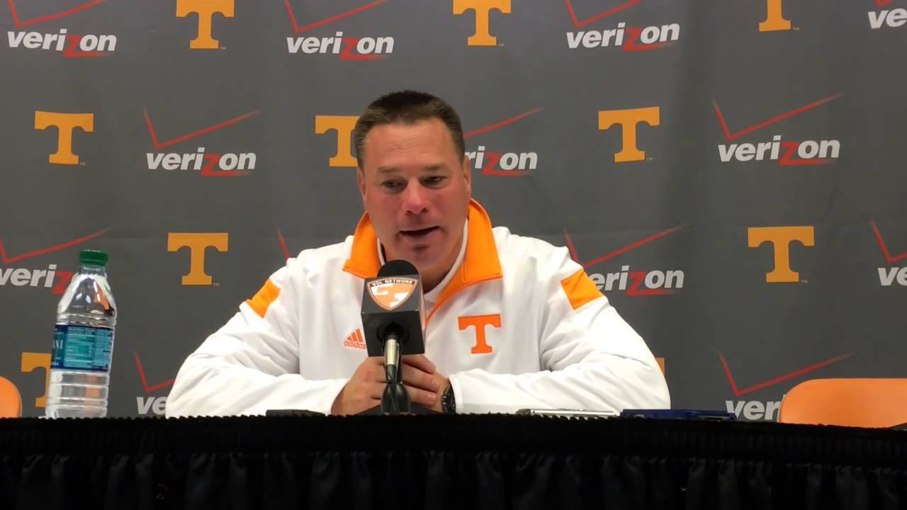 Butch Jones after loss to Florida - YouTube