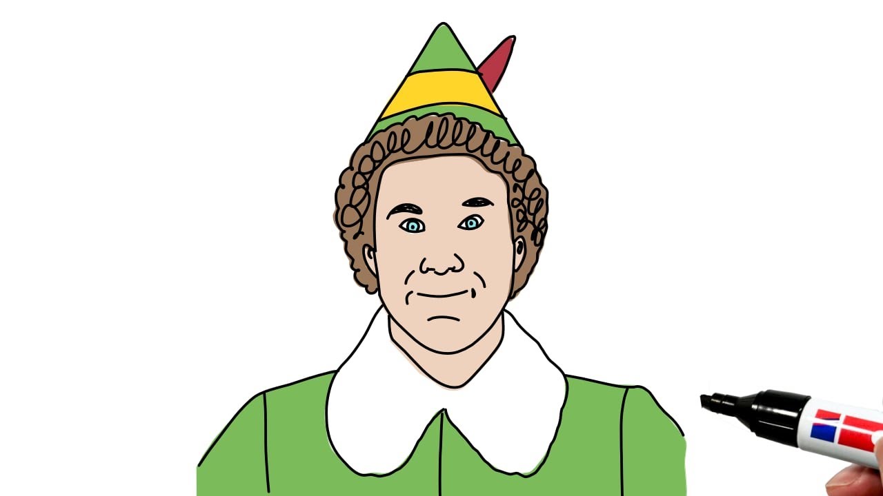 How to Draw Elf (Will Ferrell) - YouTube