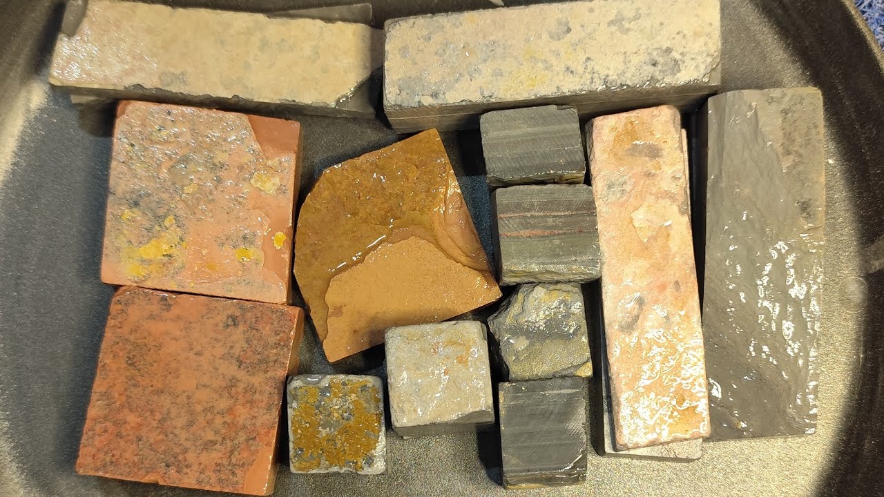 Red and Black slate items - wet cleaning video 📸 - YouTube