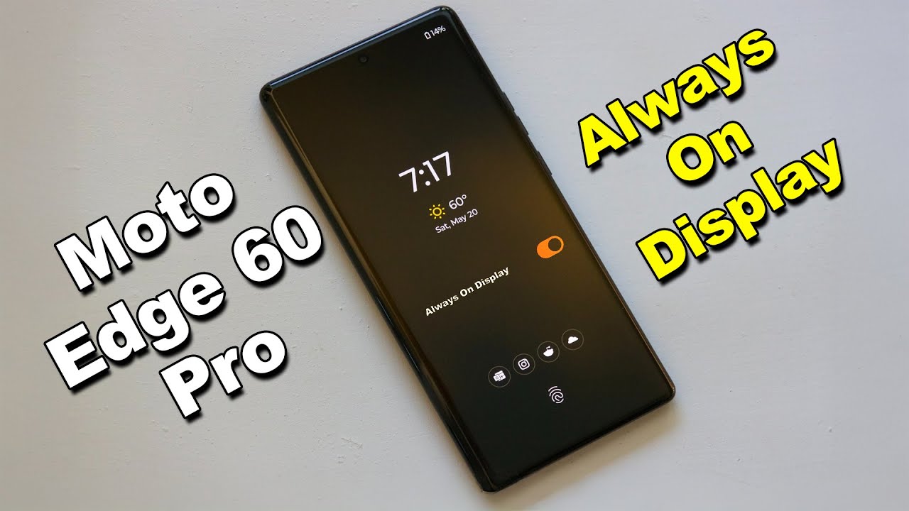 Moto Edge 60 Pro Always On Display (AOD) Settings - YouTube
