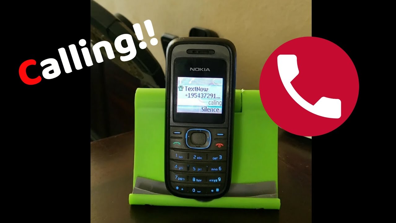 Nokia 1208 incoming call (With ID) - YouTube