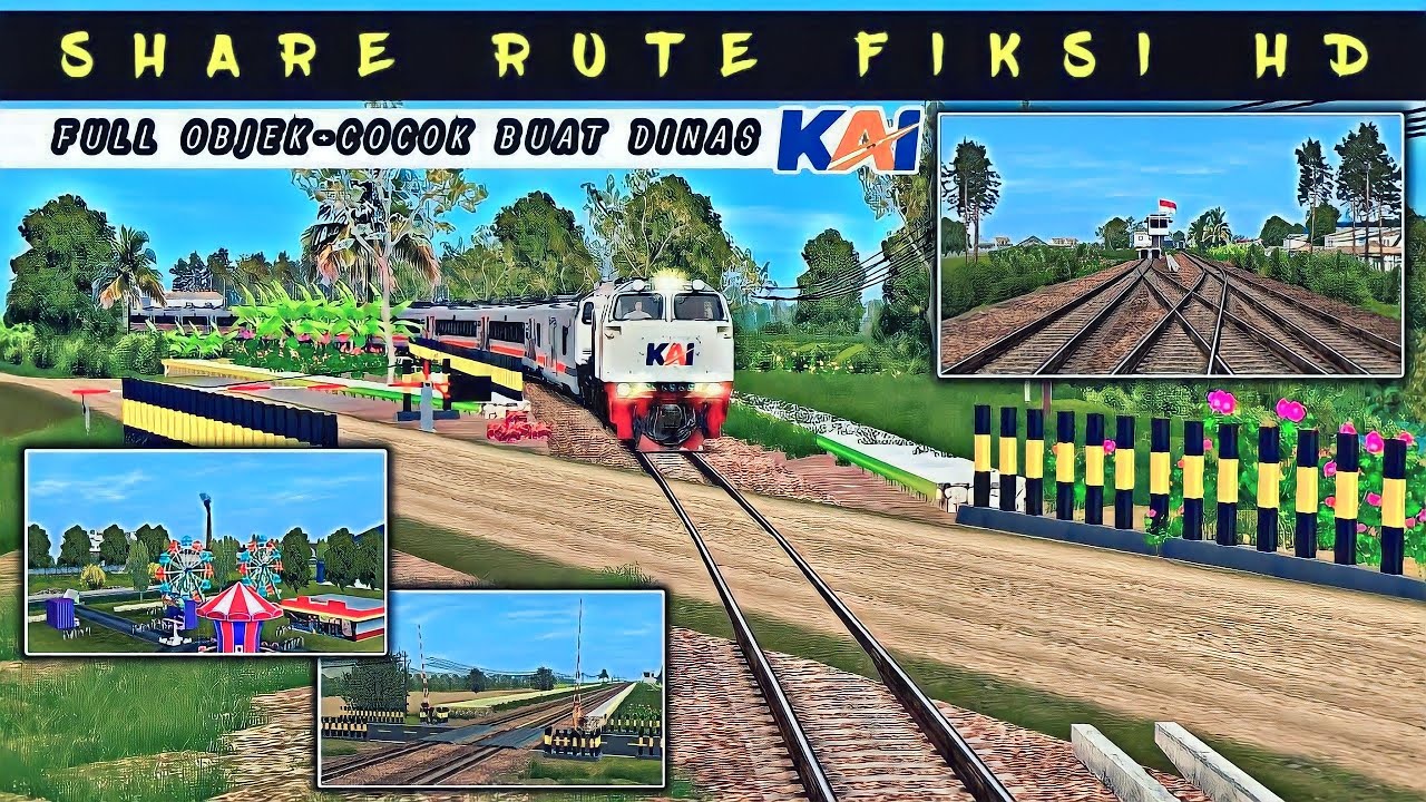 FREE⁉️SHARE RUTE FIKSI | Hd - Full trafic - Full Objek - cocok buat ...