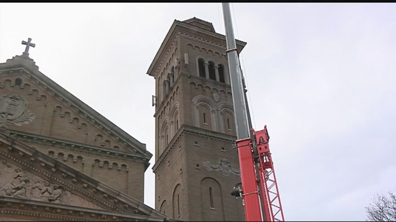 Our Lady of Hope church being used for cell tower, storage - YouTube