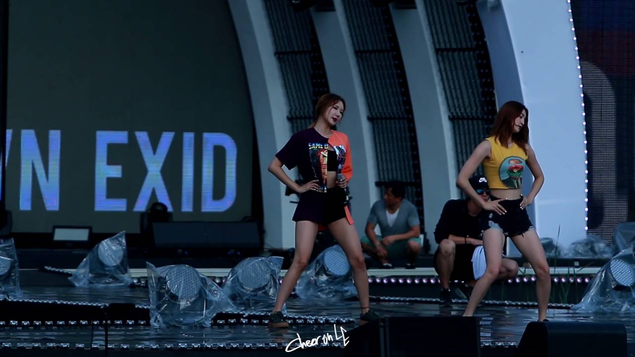 160814 DMZ 평화콘서트 리허설 EXID - L.I.E & 위아래 LE focus video - YouTube