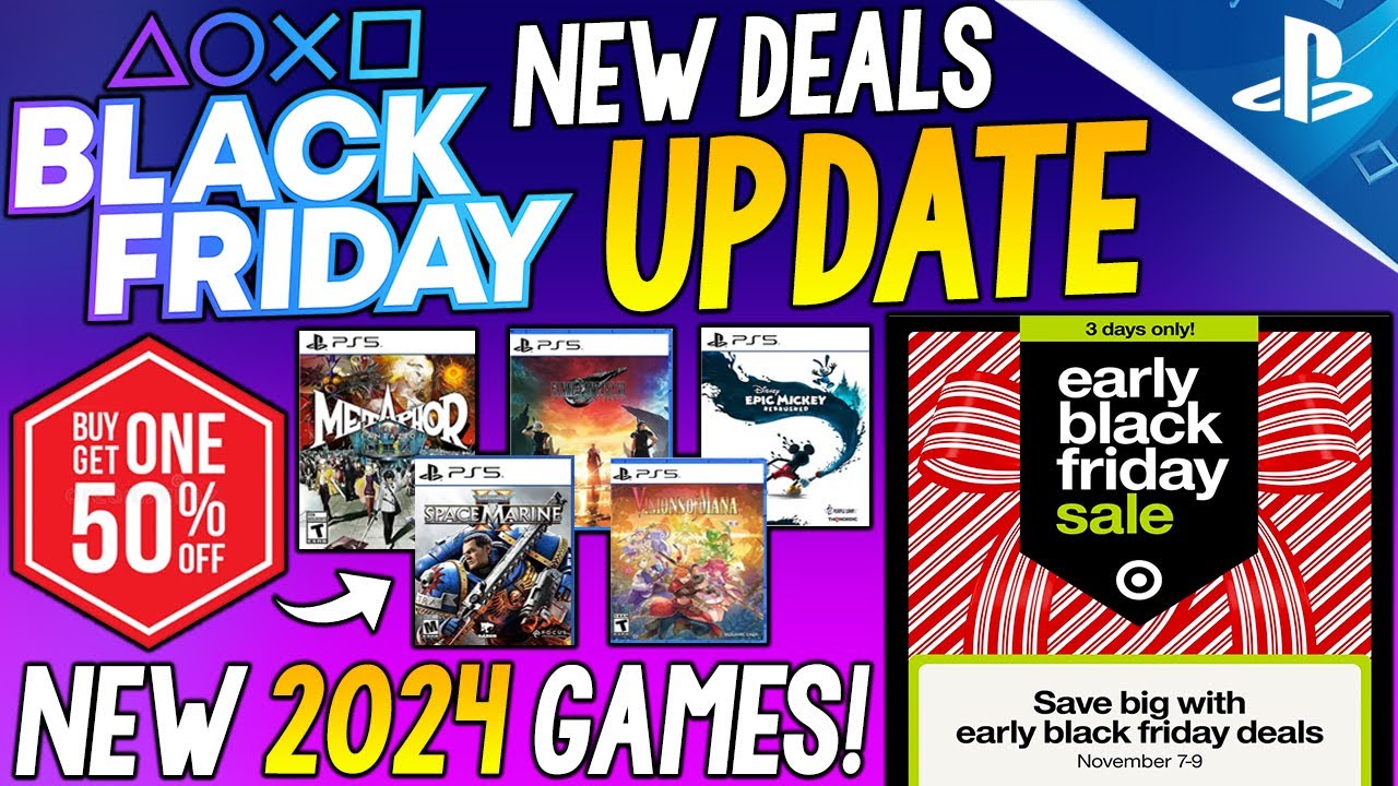 NEW BLACK FRIDAY 2024 PlayStation Deals Update - Buy 1 Get 1 50% Off ...