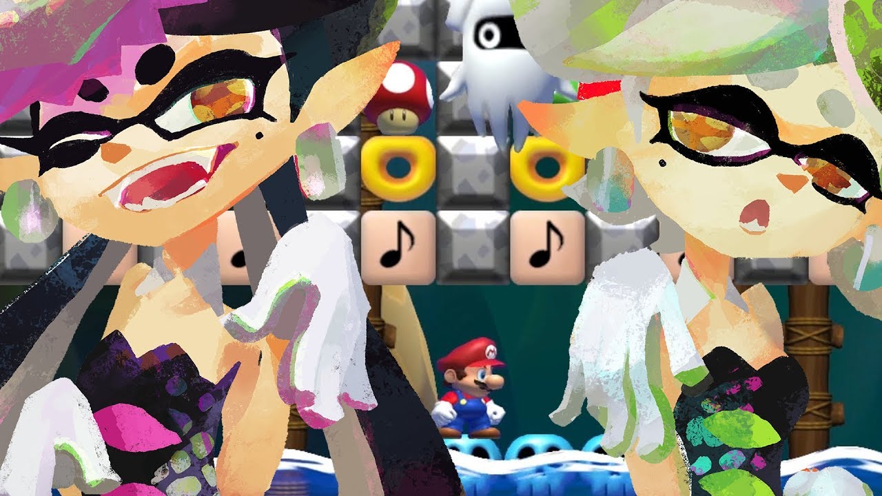 Super Mario Maker 2 🔧 Splatoon ~ Calamari Inkantation - YouTube
