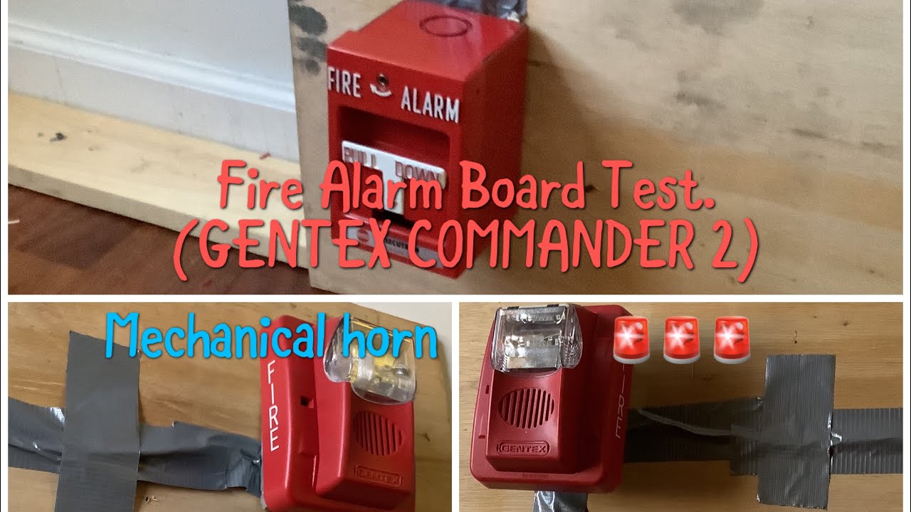 Fire Alarm Board Test. (GENTEX COMMANDER 2) - YouTube