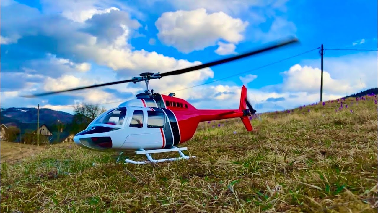 Bell 206 Helicopter - Start-up & Takeoff from a Hill in Slovenia 🇸🇮 ...