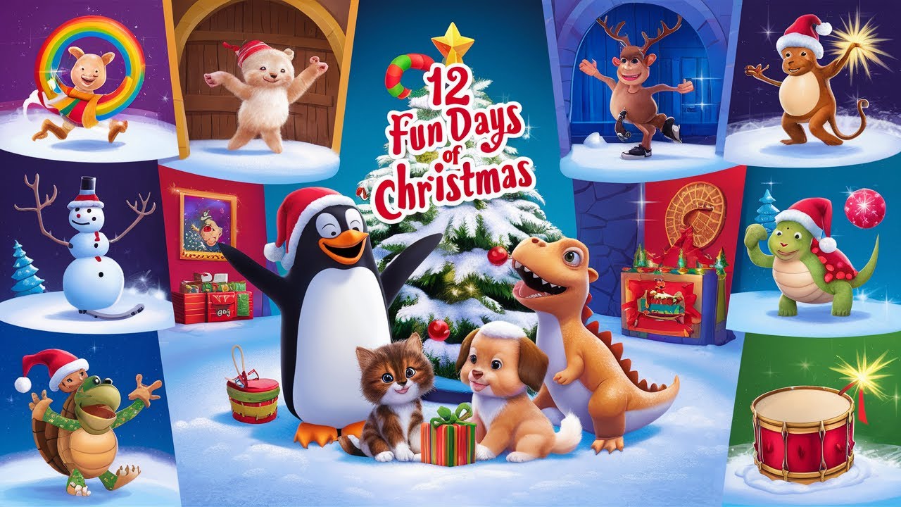 Can Your Kids Sing All 12 Days of Christmas? | Animated Animals Edition ...