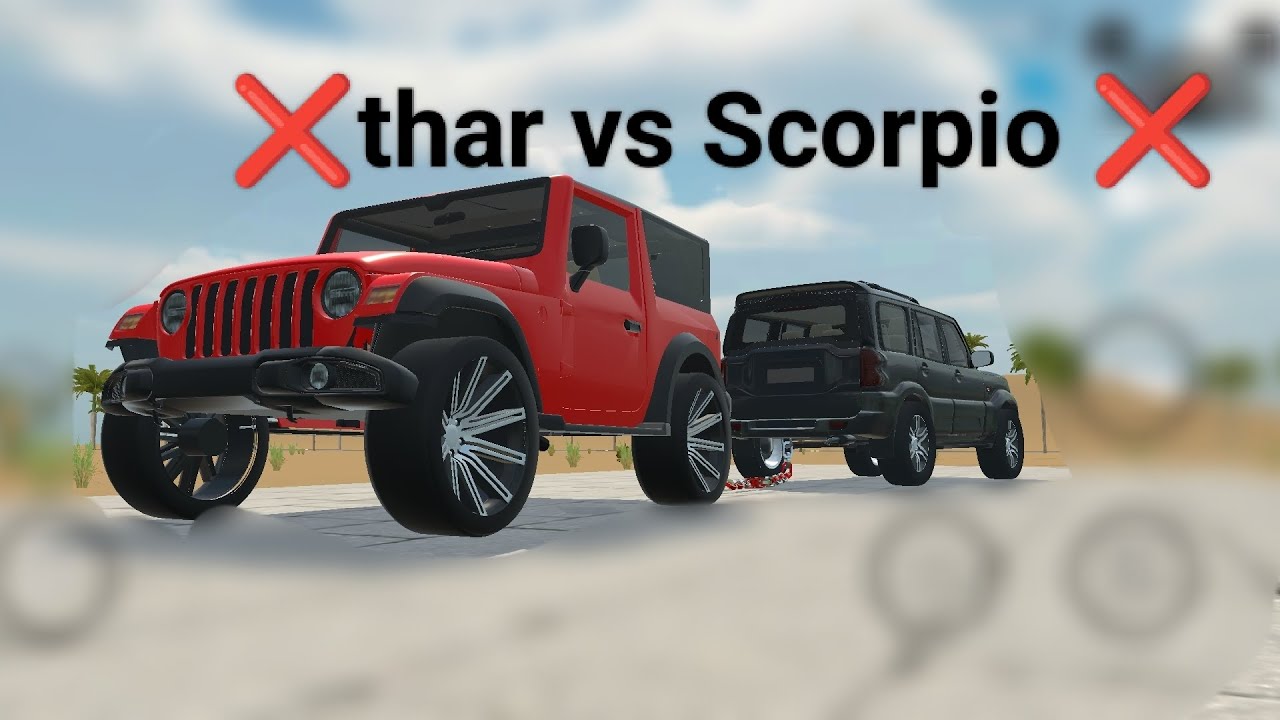 Thar vs Scorpio thug of war #thar #scorpio - YouTube